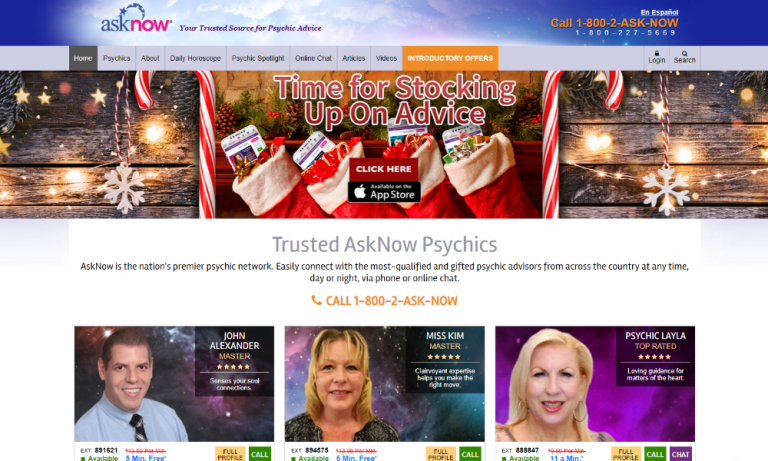AskNow Psychic Reading Review - psychicreading.com
