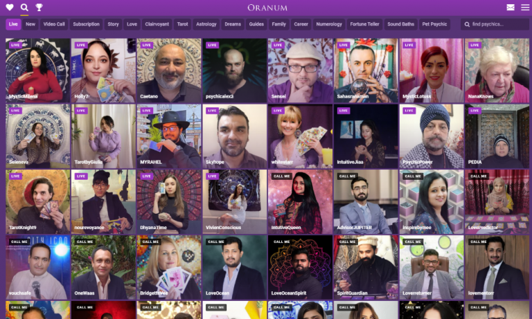 Oranum Psychic Reading Review - psychicreading.com